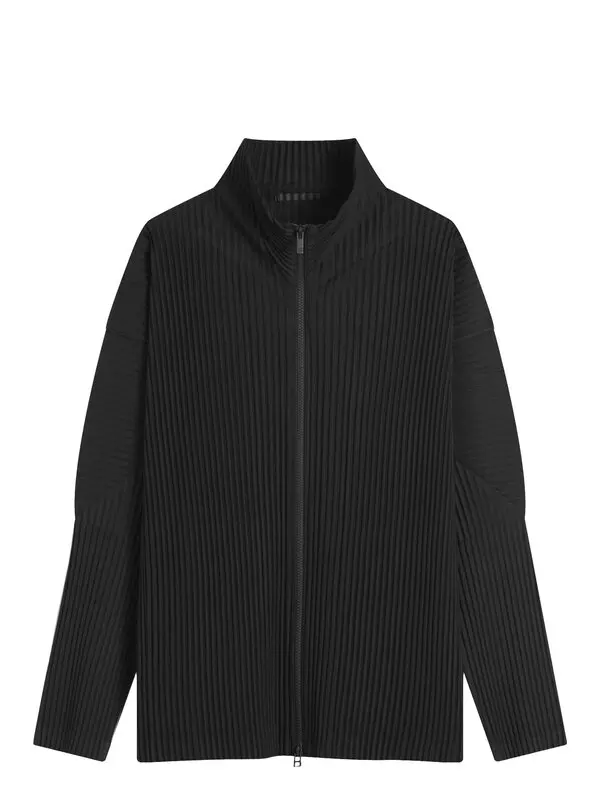 Issey Miyake Zip Up Cardigan - Black