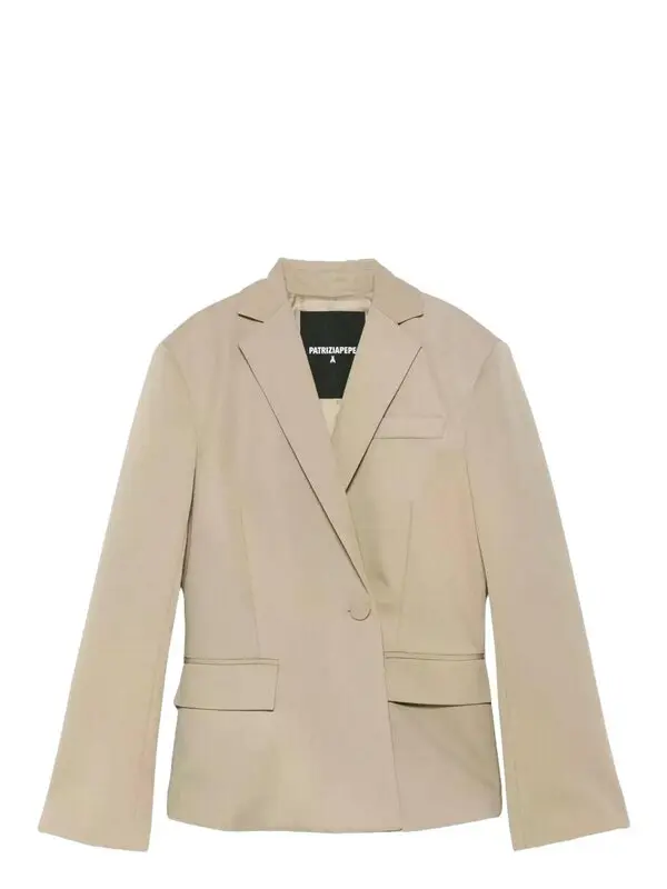 Patrizia Pepe Asymmetrical Single-button Blazer - Green