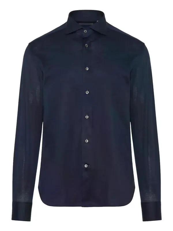 Corneliani Long-sleeved Button-fastening Shirt - Blue