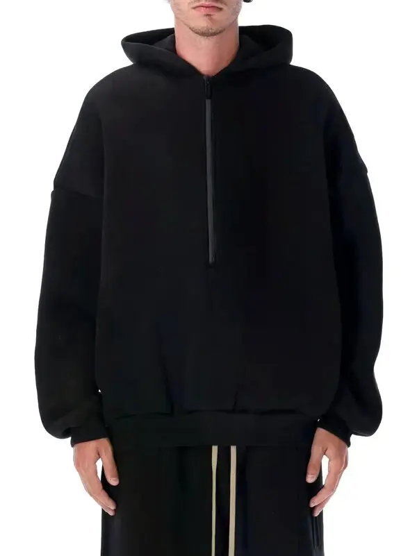 Fear Of God Athletics Half-zip Hoodie - Black