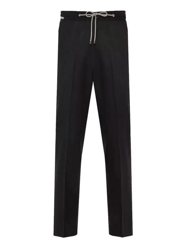 Corneliani Drawstring-cuff Trousers - Black