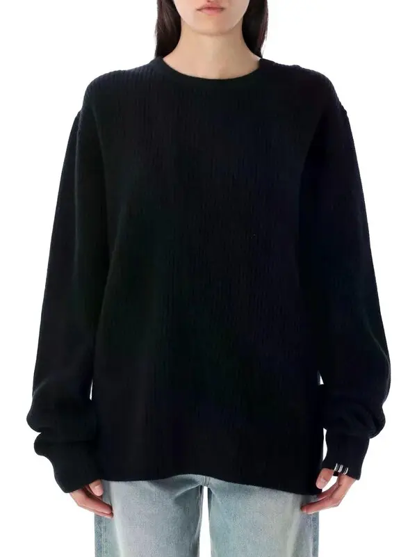 EXTREME CASHMERE X Ribbed Knit Sweater - Black
