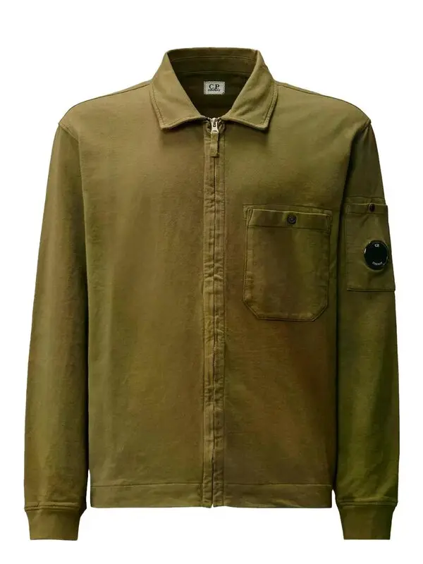 C.P. COMPANY Zip-pocket Cotton Overshirt - Green