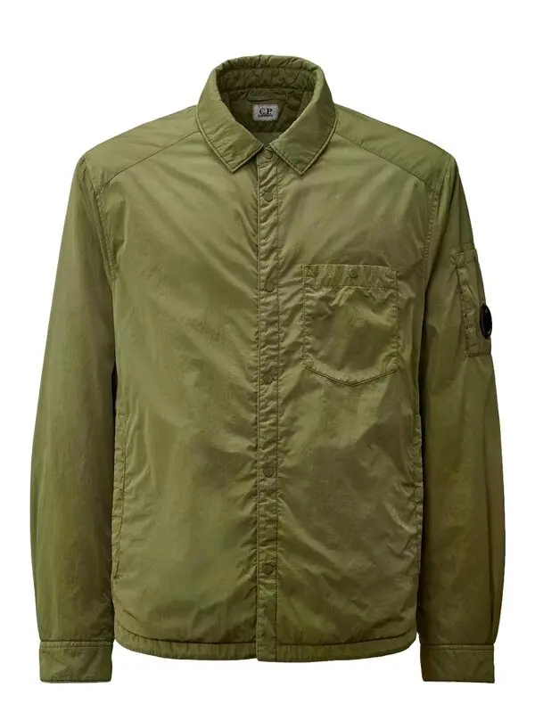 C.P. COMPANY Press-stud Patch-pocket Overshirt - Green