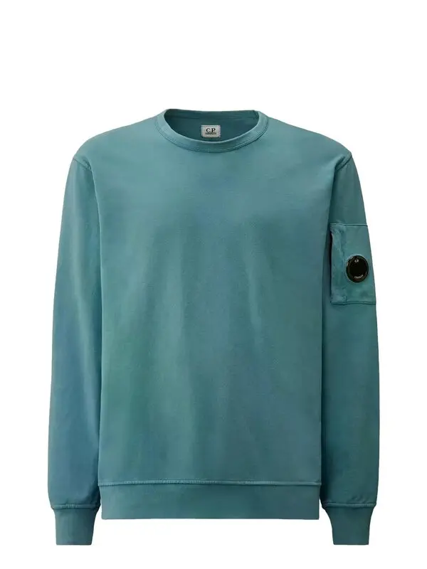 C.P. COMPANY Lens-detail Crewneck Sweatshirt - Blue