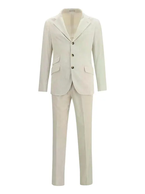 Brunello Cucinelli Corduroy Suit - Neutrals