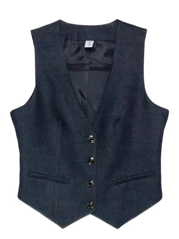Liu Jo Button-fastening Waistcoat - Blue