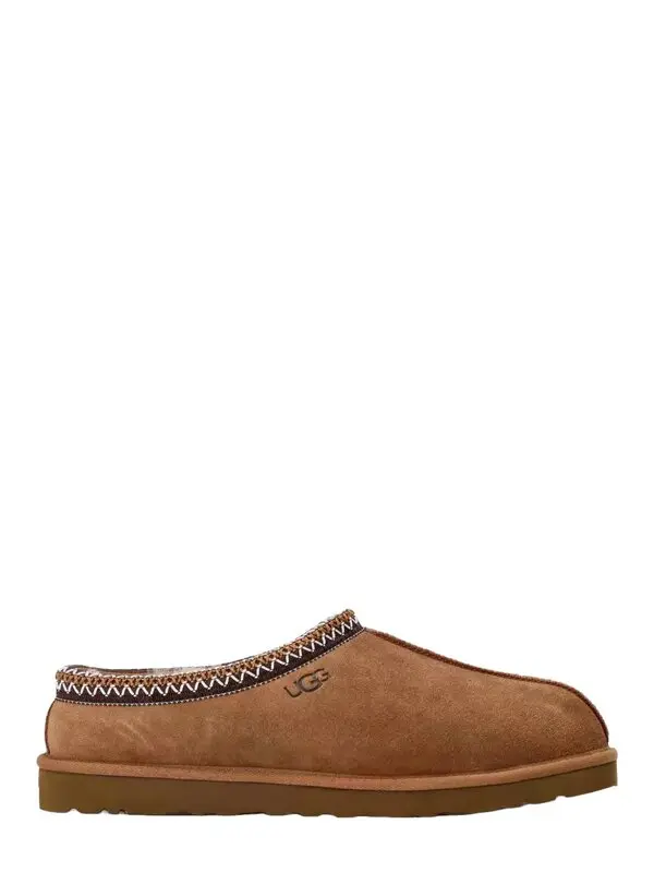 UGG Stitched-trim Sheepskin Slippers - Brown