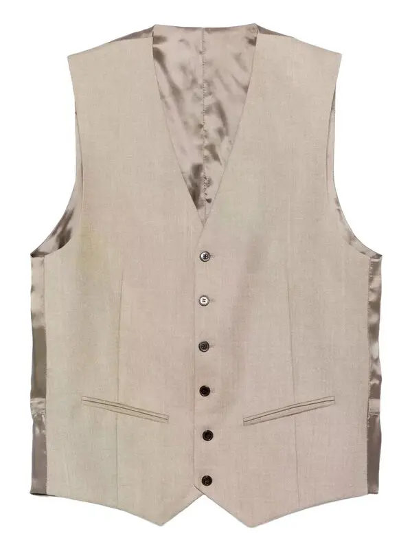 FURSAC Virgin Wool Waistcoat - Neutrals