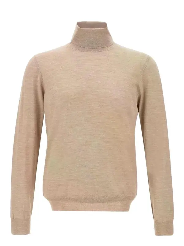GRAN SASSO High-neck Ribbed Sweater - Neutrals