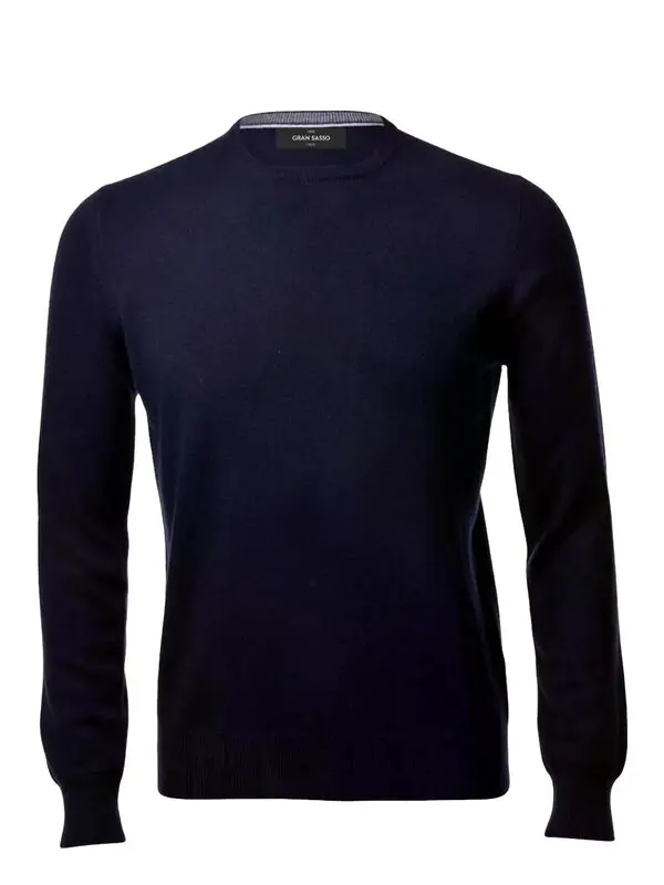 GRAN SASSO Cashmere Crew-neck Sweater - Blue