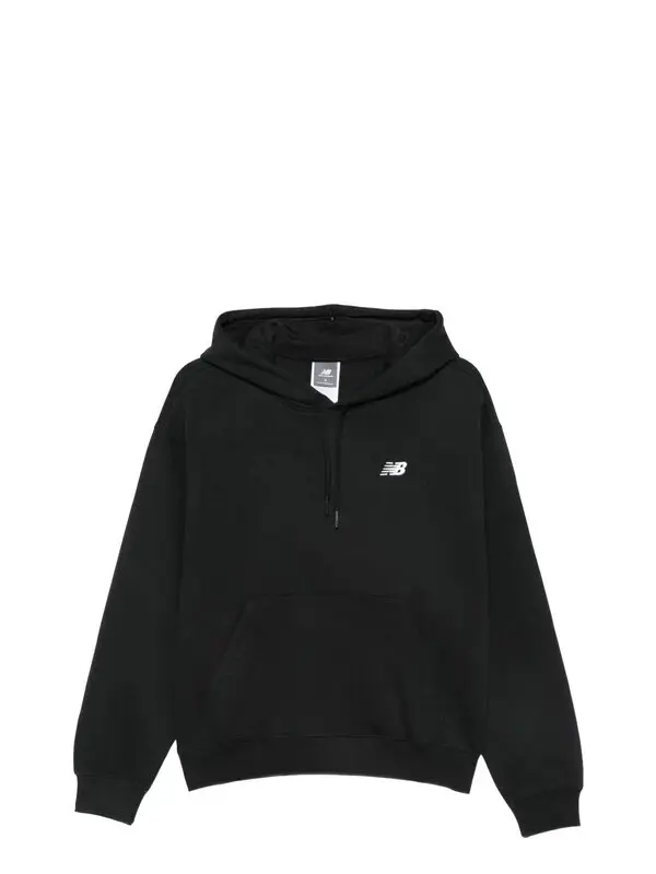 NEW BALANCE Logo-embroidered Hoodie - Black