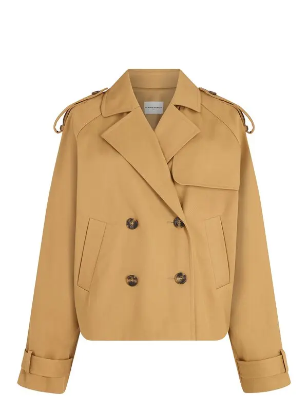 Claudie Pierlot Short Trench Coat - Brown