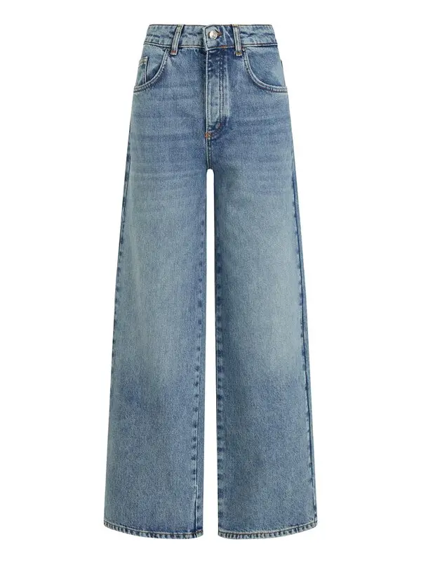 Claudie Pierlot Washed Wide-leg Jeans - Blue