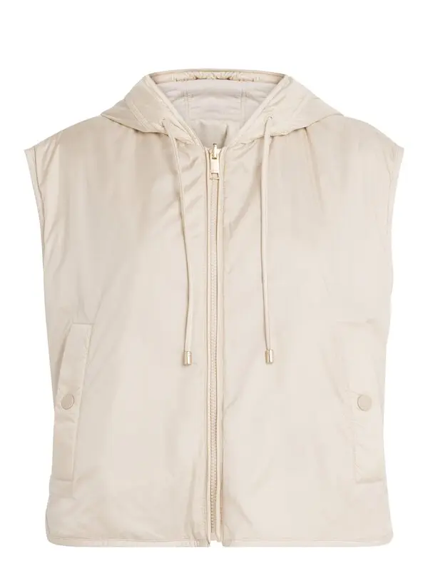 Max Mara Reversible Padded Gilet - White