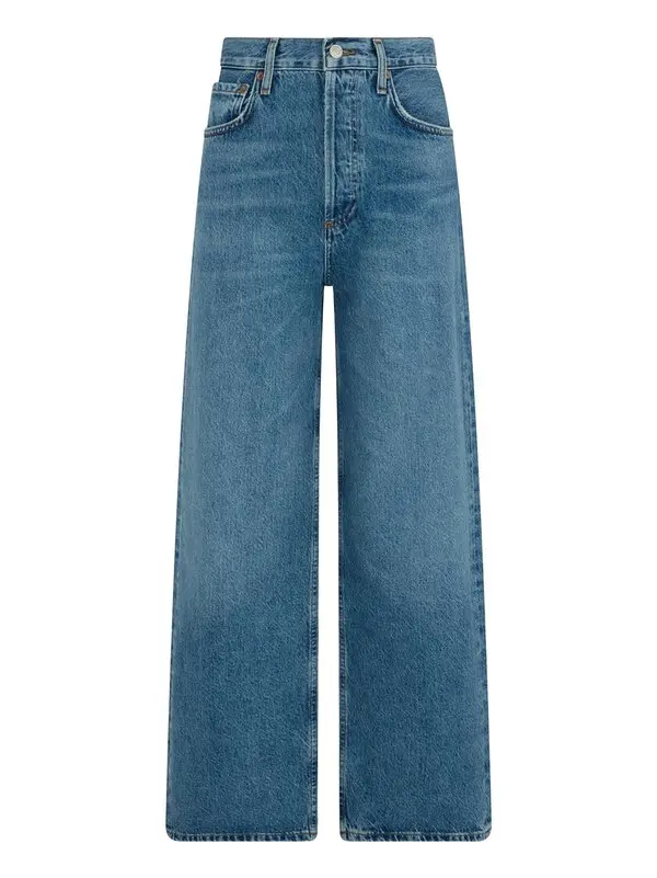 AGOLDE Ren High-rise Wide-leg Jeans - Blue