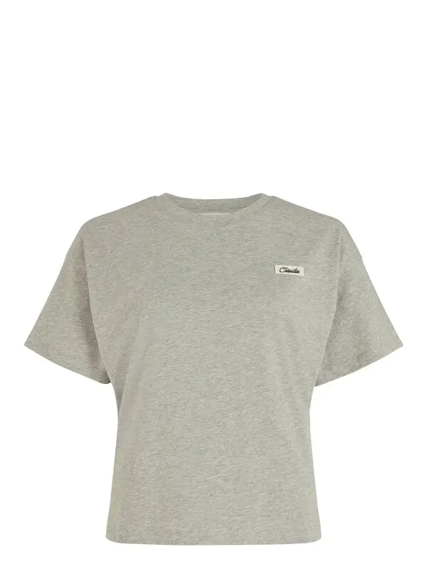 Claudie Pierlot Cotton Oversized T-shirt - Grey