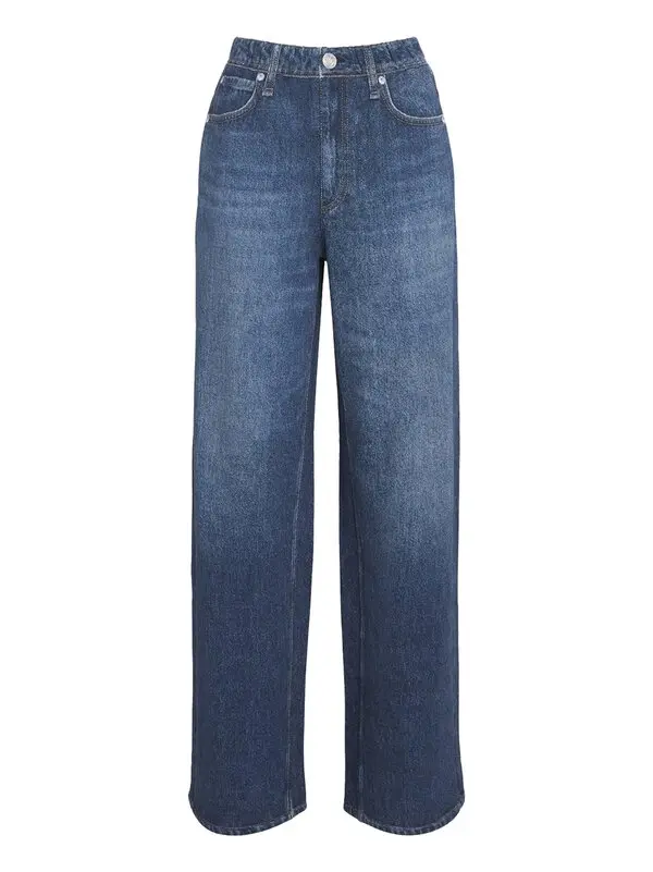 Rag & Bone Miramar Low-rise Wide-leg Jeans - Blue