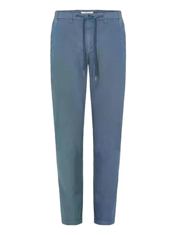 BRIGLIA 1949 Drawstring Cotton Trousers - Blue
