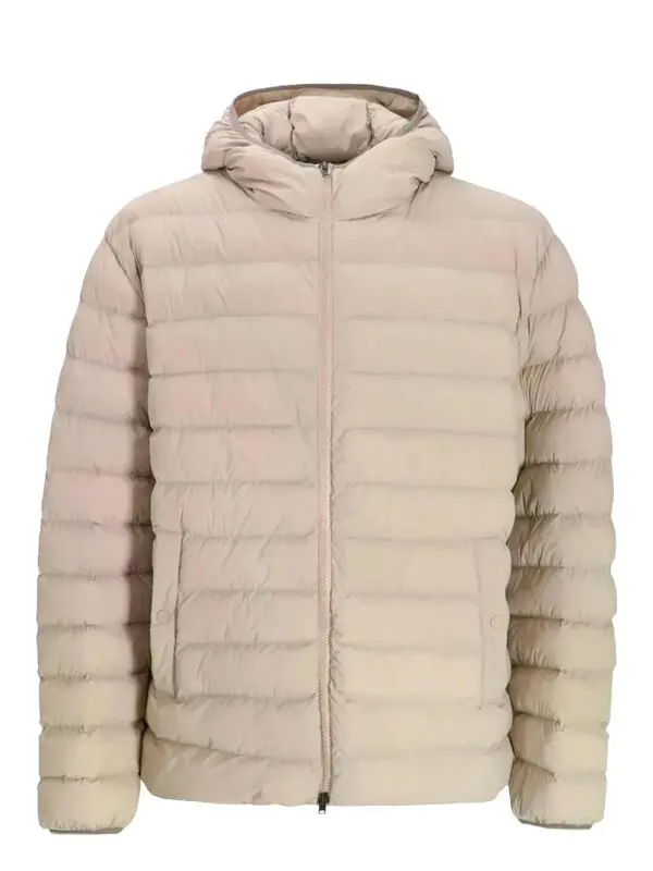 Herno Quilted Hooded Jacket - Neutrals