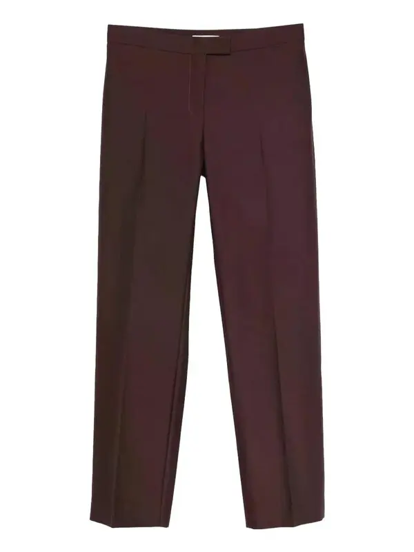 Khaite Callen Pleated-front Trousers - Purple