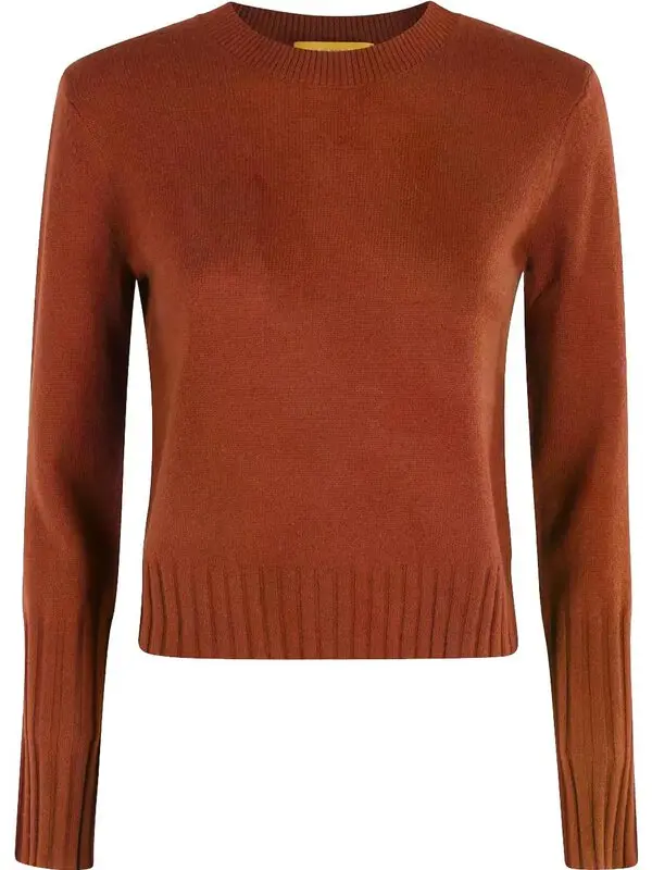 Guest In Residence Ribbed-hem Cashmere Sweater - Brown
