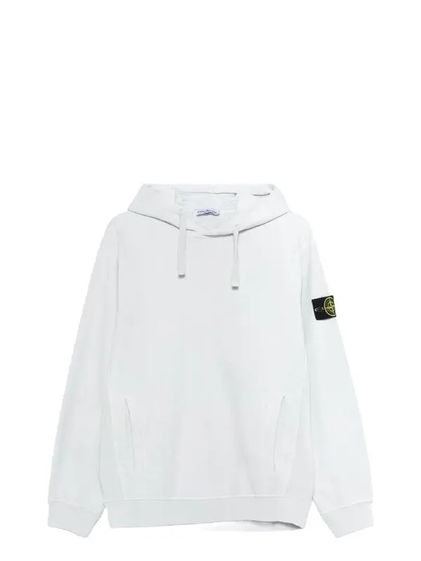 Stone Island Logo-patch Hoodie - Blue