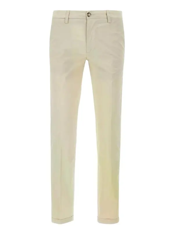 RE-HASH Cuffed Trousers With Welt Pockets - Neutrals