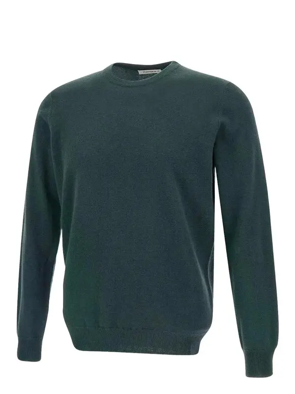 KANGRA Ribbed Crew-neck Sweater - Green