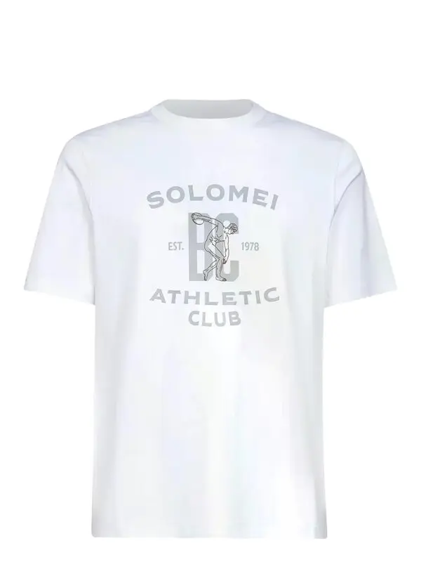 Brunello Cucinelli Athletic Club-print T-shirt - White