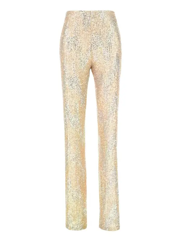 CORTE DEI GONZAGA Sequin-embellished Trousers - Neutrals