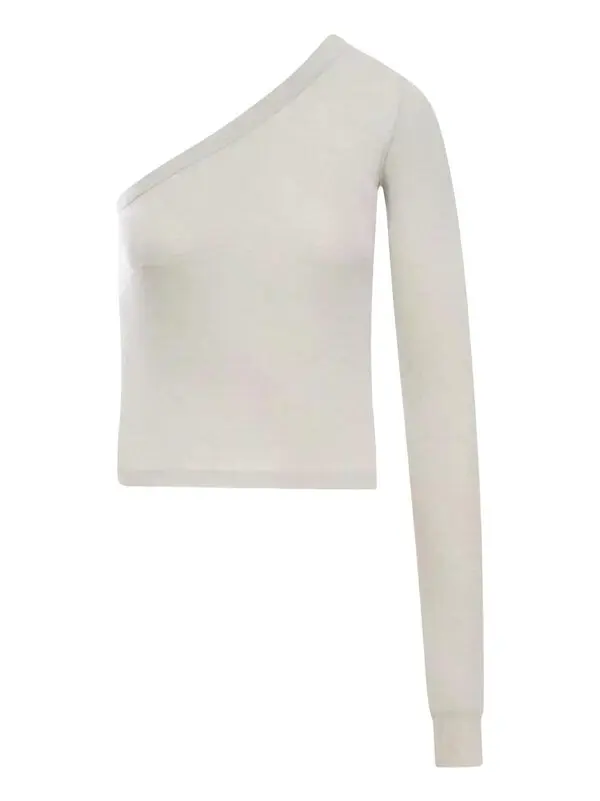 Rick Owens One-shoulder Long-sleeve Top - Neutrals
