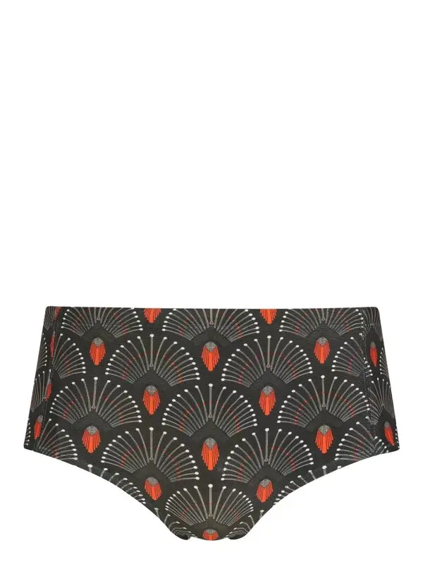 LYGIA & NANNY Printed Swimming Trunks - Brown