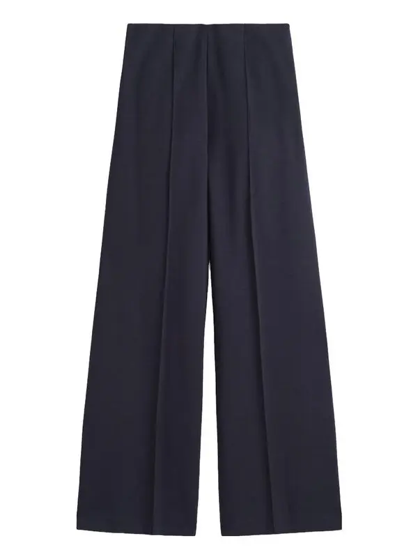 Cos Modal Wide-leg Pants - Navy