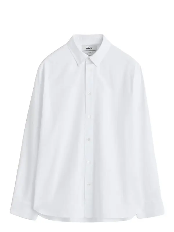 Cos Cotton Oxford Shirt - White
