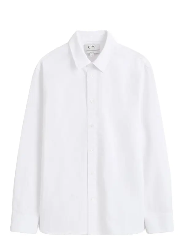 Cos Cotton Oxford Shirt - White