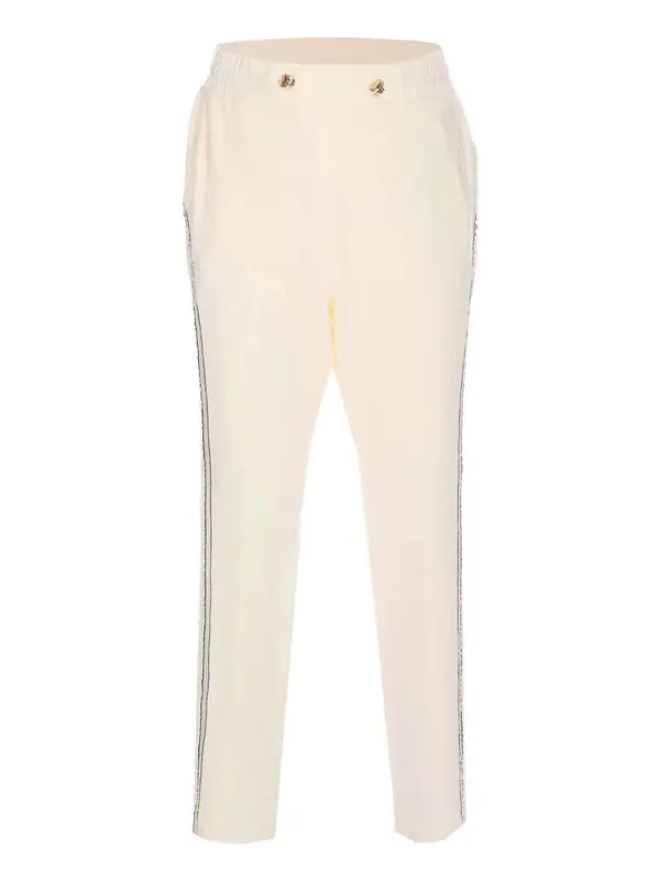 Liu Jo Elasticated-waistband Track Pants - White