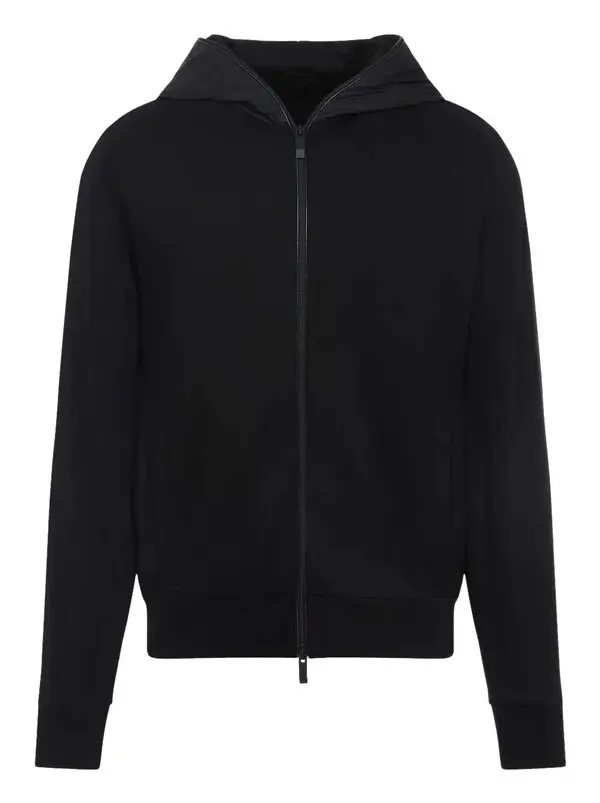 Moncler Zip-up Hooded Jacket - Black