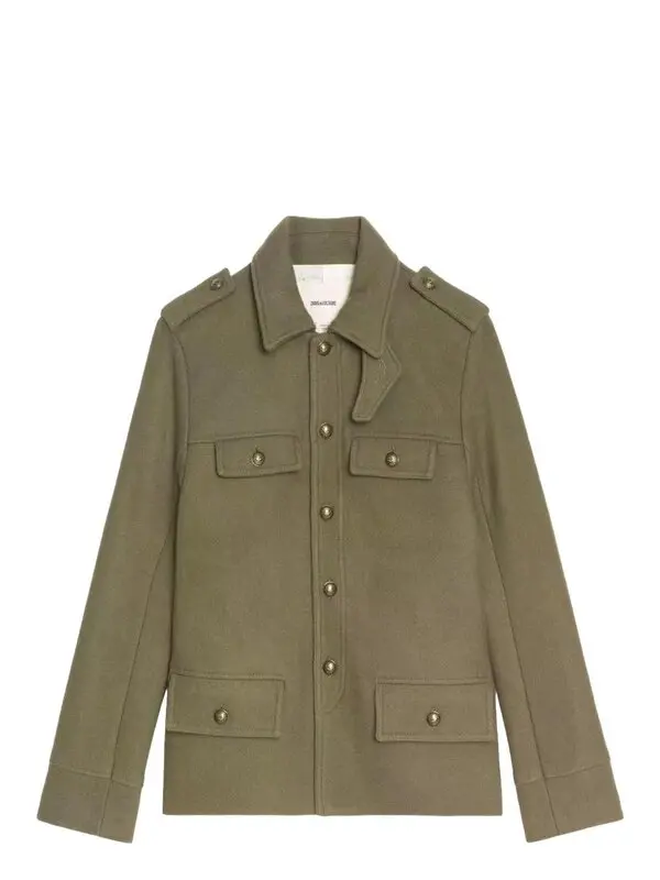 Zadig&Voltaire Buttoned Military Jacket - Green