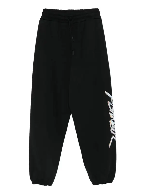 FLANEUR Logo-print Track Pants - Black