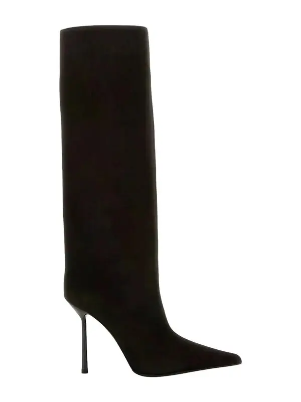 LE SILLA Bella Suede Stiletto Boots - Brown