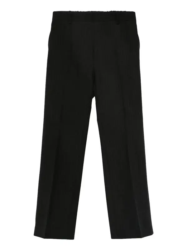 N°21 Pinstripe Trousers - Black