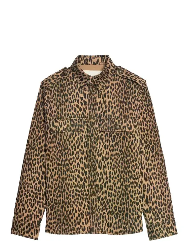 Zadig&Voltaire Leopard-print Button-fastening Shirt - Brown