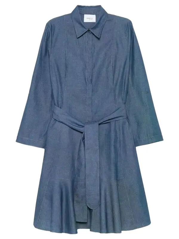Akris Panelled Mini Dress - Blue