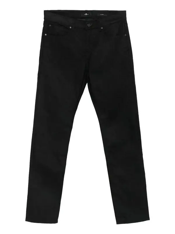 7 For All Mankind Cotton-blend Jeans - Black