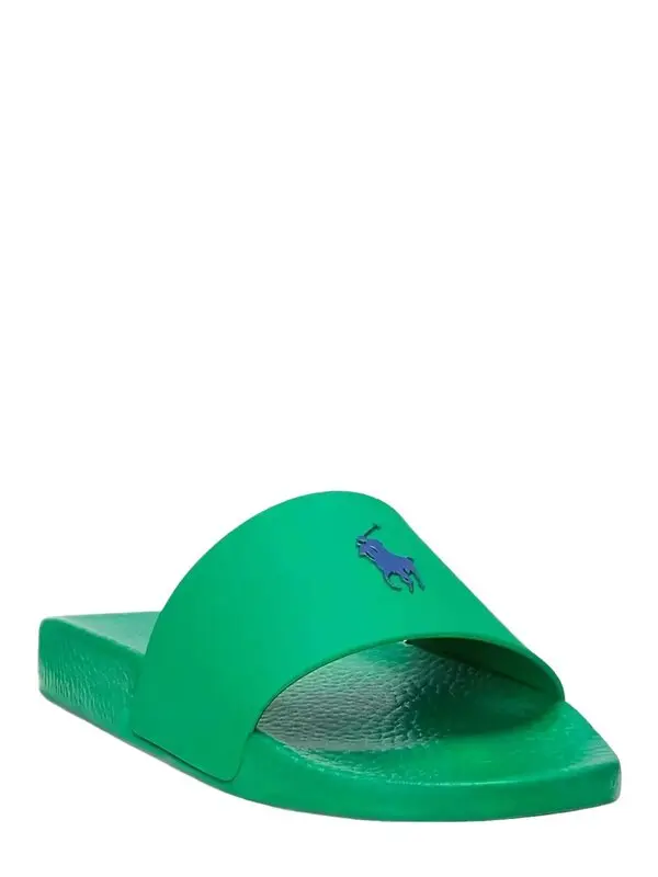 Polo Ralph Lauren Logo-embellished Slides - Green
