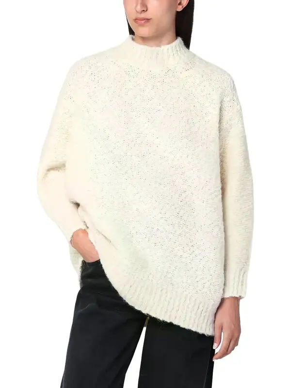 Isabel Marant Textured High-neck Sweater - White