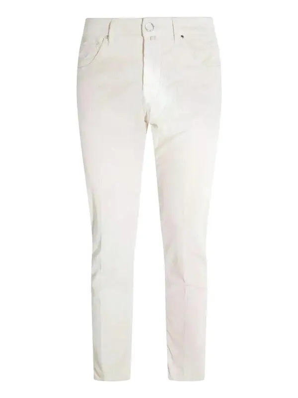 Jacob Cohen Corduroy Five-pocket Trousers - White