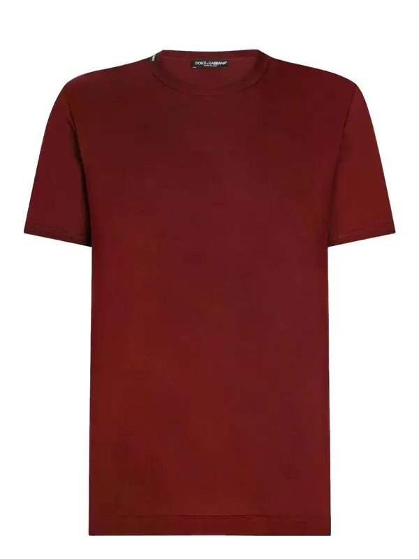 Dolce & Gabbana Logo-detail Crew-neck T-shirt - Red