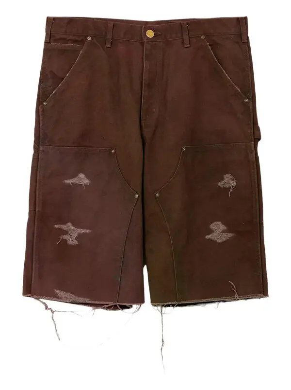 KAMIYA Distressed Shorts - Brown
